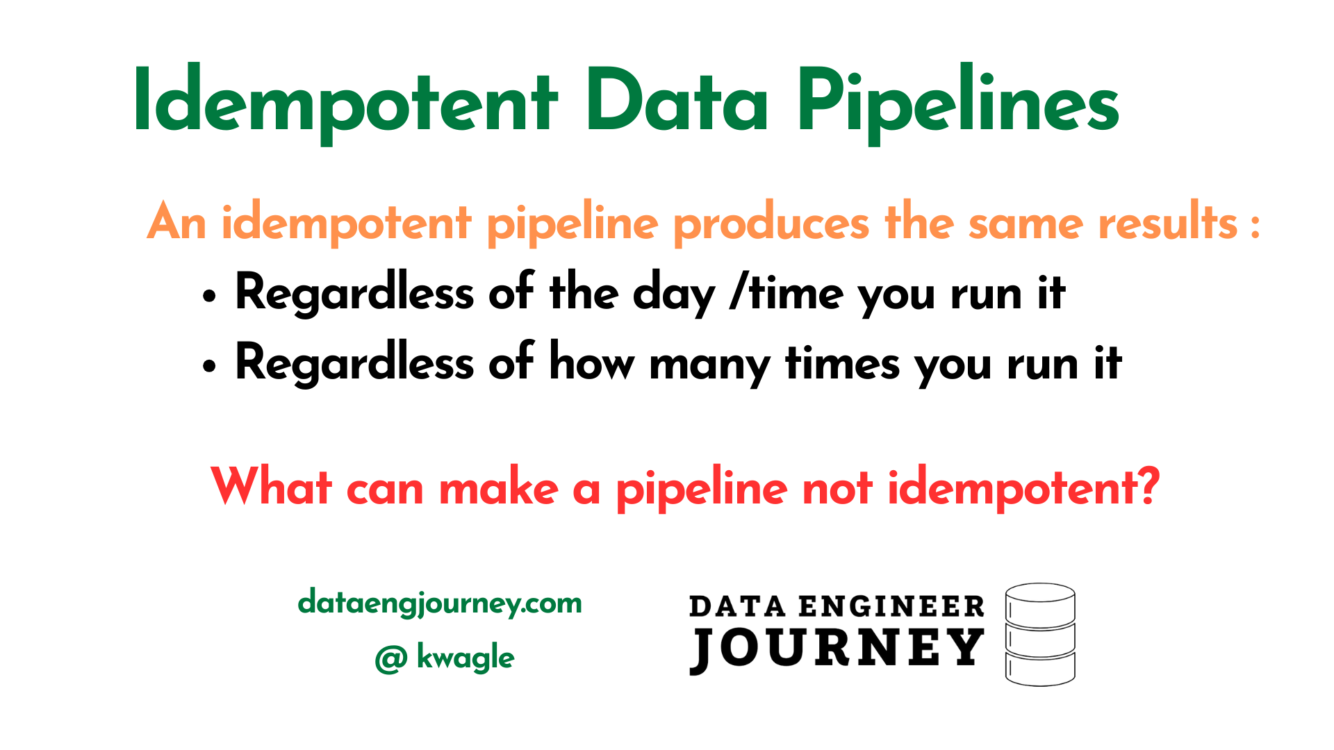 Exploring Idempotency In Data Modelling Why Pipelines Fail Data Engineer Journey
